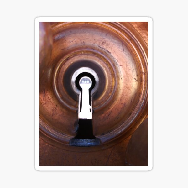 "Royal Bronze Keyhole" Sticker by Viatoriz | Redbubble