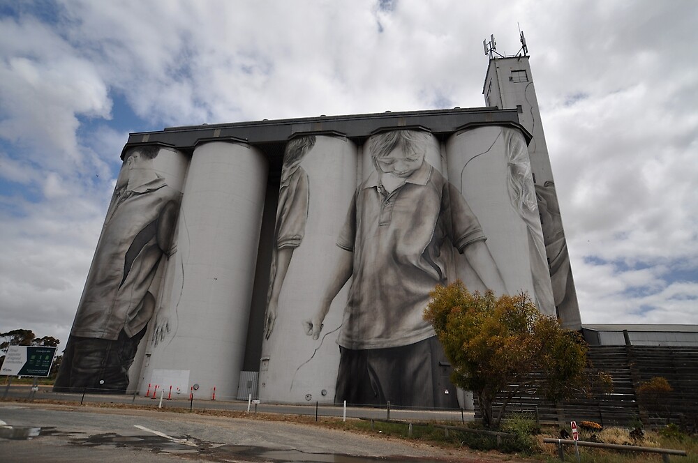 "Silo Mural, Coonalpyn, Australia 2019" by muz2142 | Redbubble