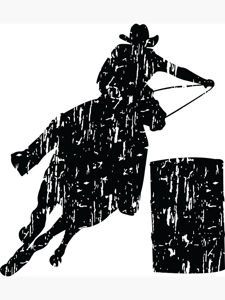 "Rodeo barrel racer" Art Print for Sale by PepaAnaRB | Redbubble