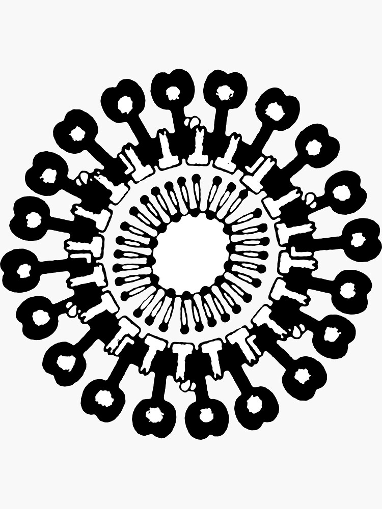 "Wuhan Coronavirus 2019-nCoV (black on white)" Sticker by flashman ...