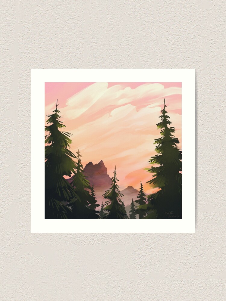 "Skyrim evening vibes" Art Print for Sale by Heidi Varis | Redbubble