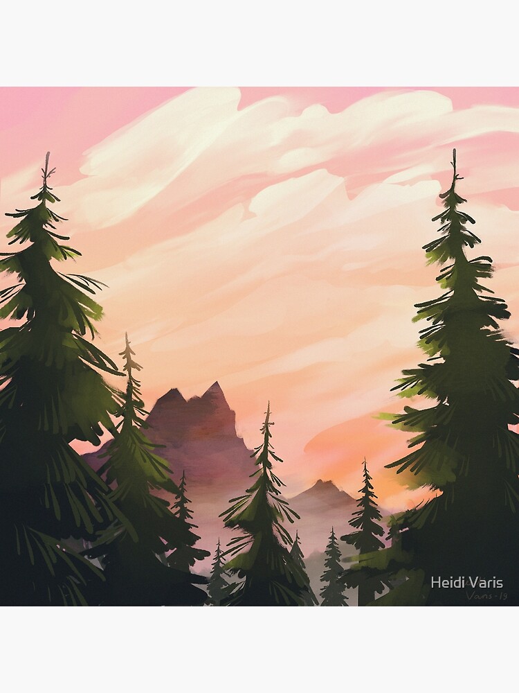 "Skyrim evening vibes" Art Print for Sale by Heidi Varis | Redbubble