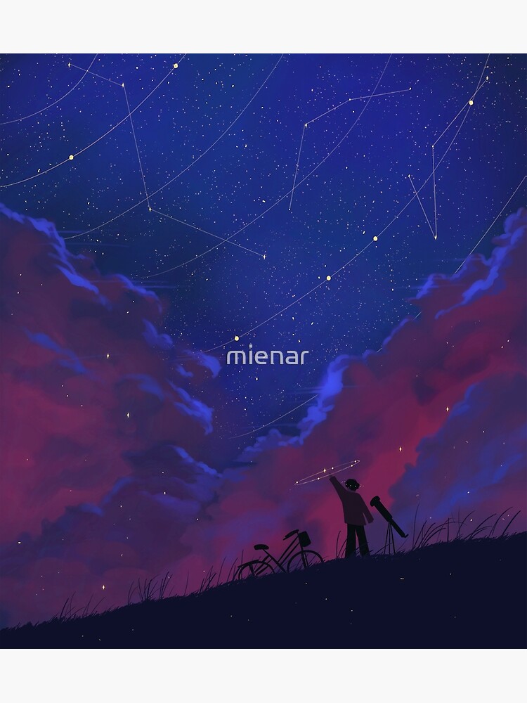 "us, amongst the stars" Poster for Sale by mienar | Redbubble