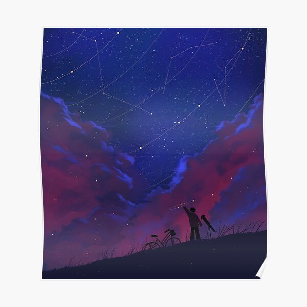 "us, amongst the stars" Poster for Sale by mienar | Redbubble