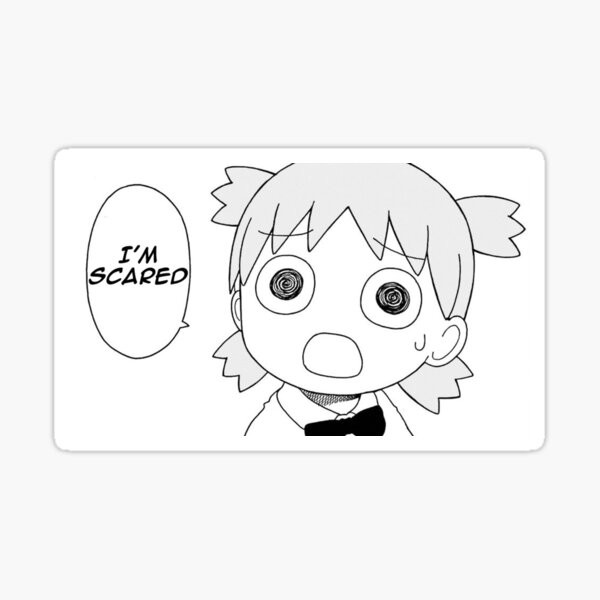 "Yotsuba&! Yotsuba Kowai Scared" Sticker by Aavelapsi | Redbubble