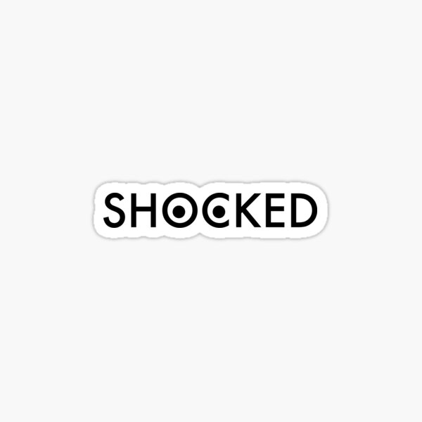 "Shocked" Sticker for Sale by Mperelmuter | Redbubble