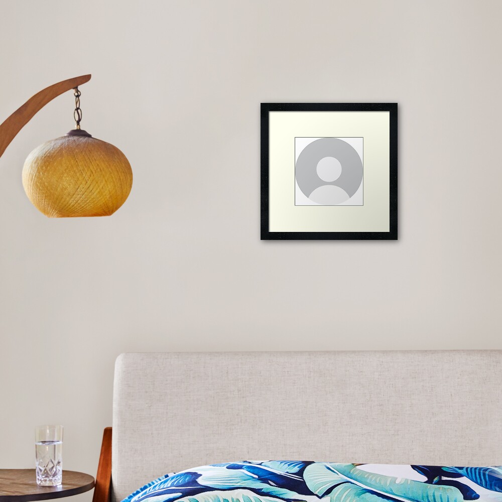 "TikTok Default Profile Picture Sticker" Framed Art Print for Sale by ...