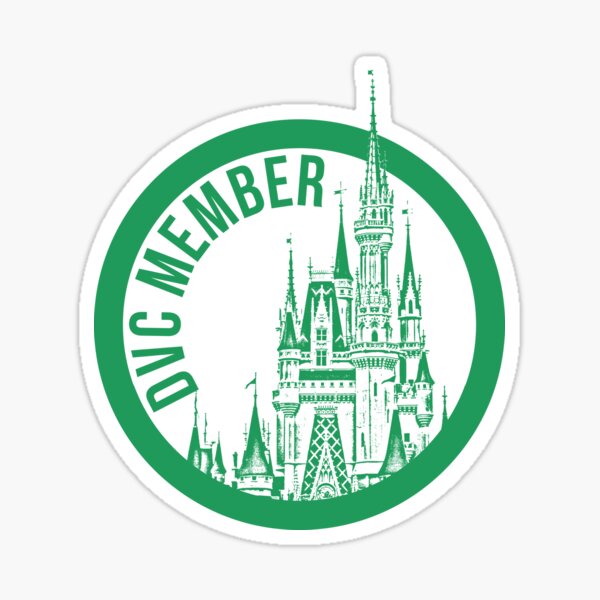 "DVC Member Magic Castle Green" Sticker for Sale by FandomTrading ...