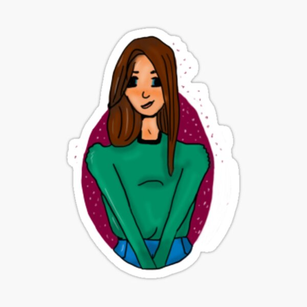 "sparkly girl" Sticker for Sale by Madamepersonne | Redbubble