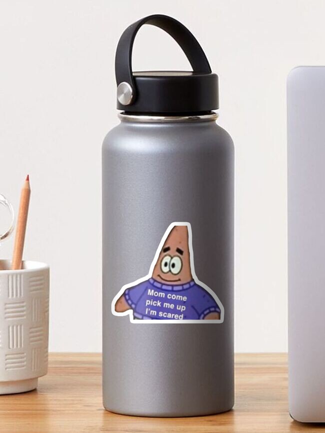 "Scared Patrick Meme" Sticker for Sale by tegenn27 | Redbubble