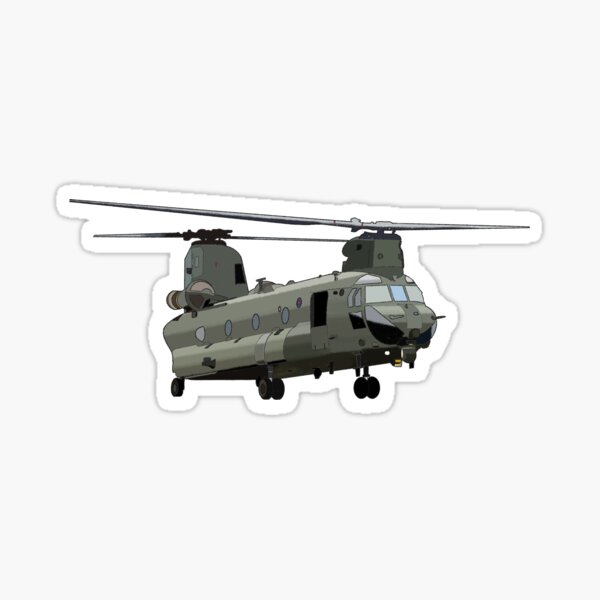 "Chinook Blue Background" Sticker by PhoebeFoster | Redbubble