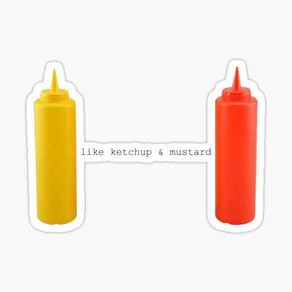 Ketchup And Mustard Stickers | Redbubble