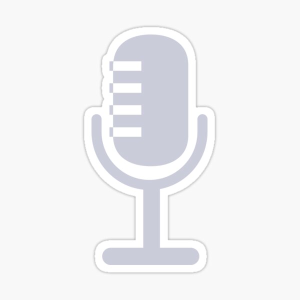 "Old Style Mic" Sticker by a-roderick | Redbubble