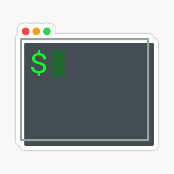 "Terminal Window" Sticker for Sale by tuto1902 | Redbubble