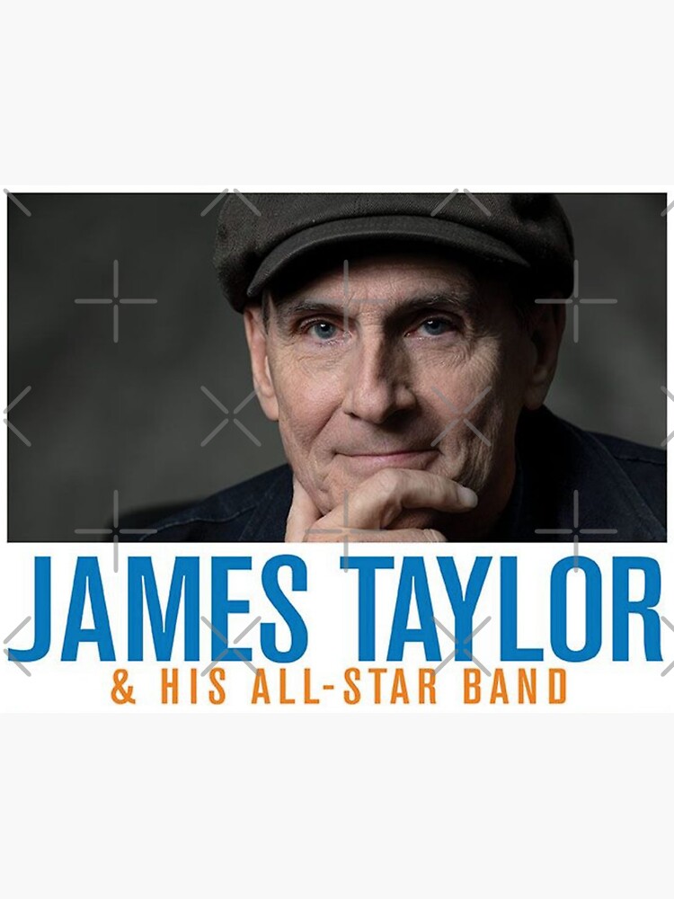 "James Taylor and the Band good music Band" Sticker by lpopo41 | Redbubble