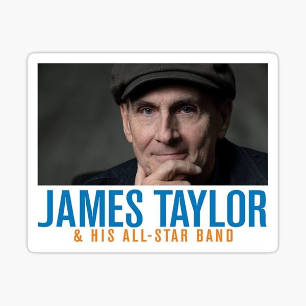 "James Taylor and the Band good music Band" Sticker by lpopo41 | Redbubble