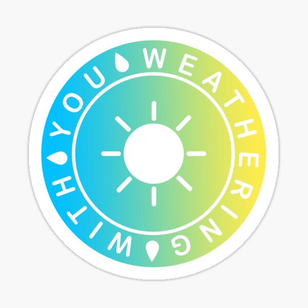 "Weathering With You Sunny Gradient" Sticker for Sale by GRDNT | Redbubble