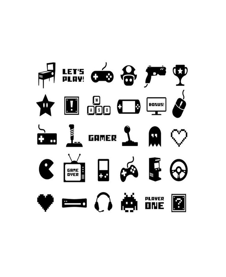 "Iconic Gaming Symbols " iPad Case & Skin for Sale by MacCurious ...