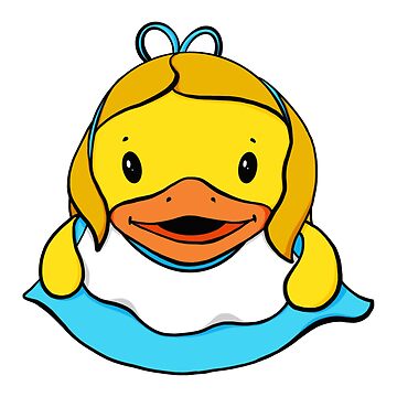 "Alice in Wonderland Rubber Duck" Sticker for Sale by alishaober ...