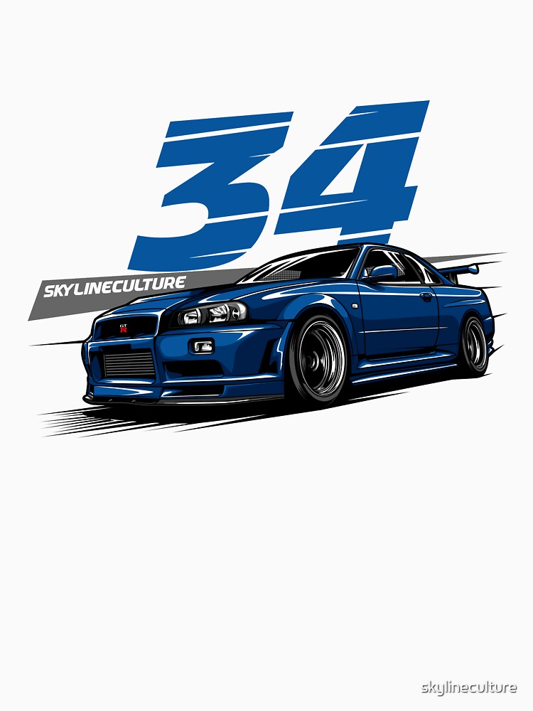 "SC34 " T-shirt for Sale by skylineculture | Redbubble | gtr t-shirts ...