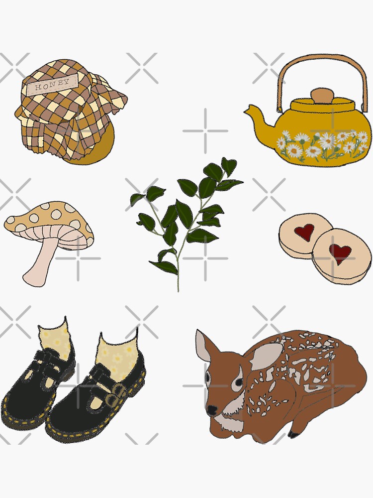 "Cottagecore Sticker Pack " Sticker for Sale by sunflwrmike7 | Redbubble
