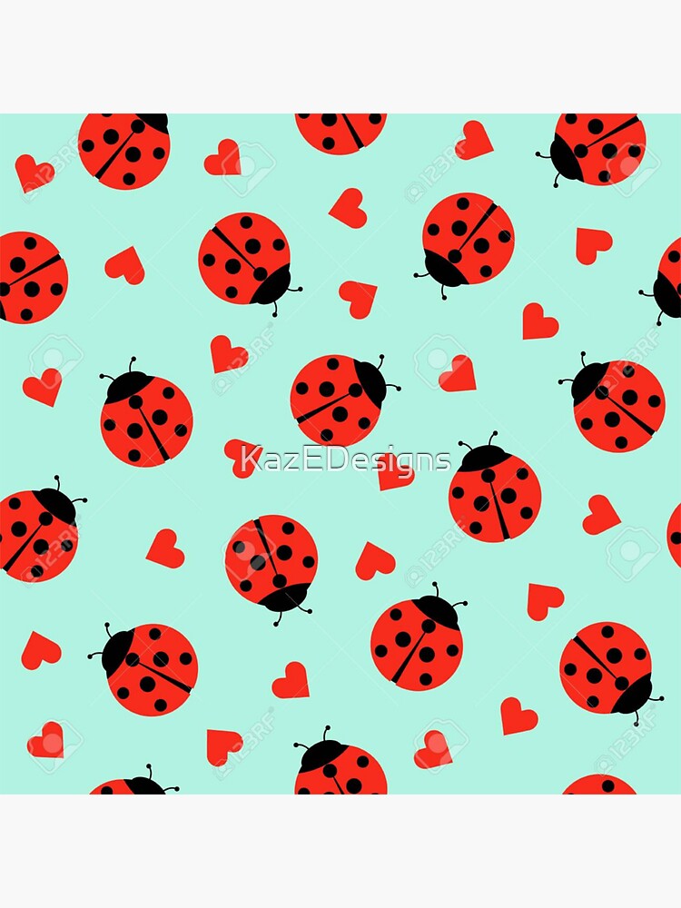 "LADYBIRDS" Sticker for Sale by KazEDesigns | Redbubble
