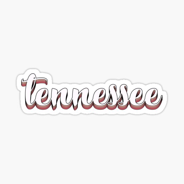 "Tennessee sticker" Sticker for Sale by handfuldesigns | Redbubble