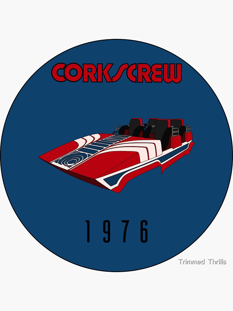 "1976 Corkscrew Model" Sticker by BobLecast | Redbubble