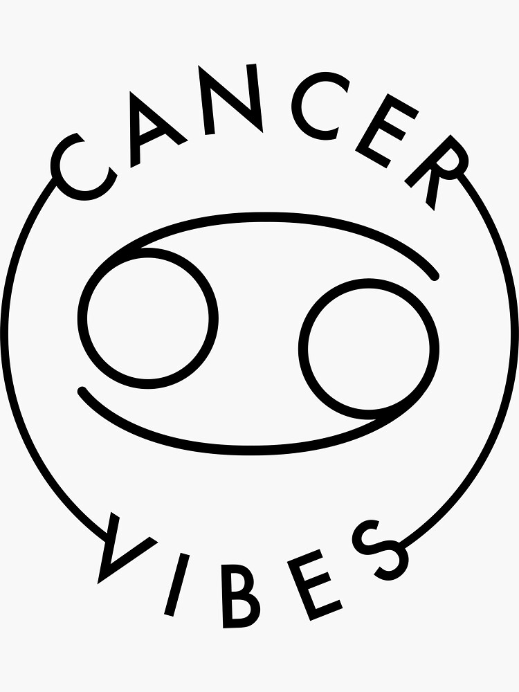 "Cancer Vibes" Sticker for Sale by lindsayluxe | Redbubble