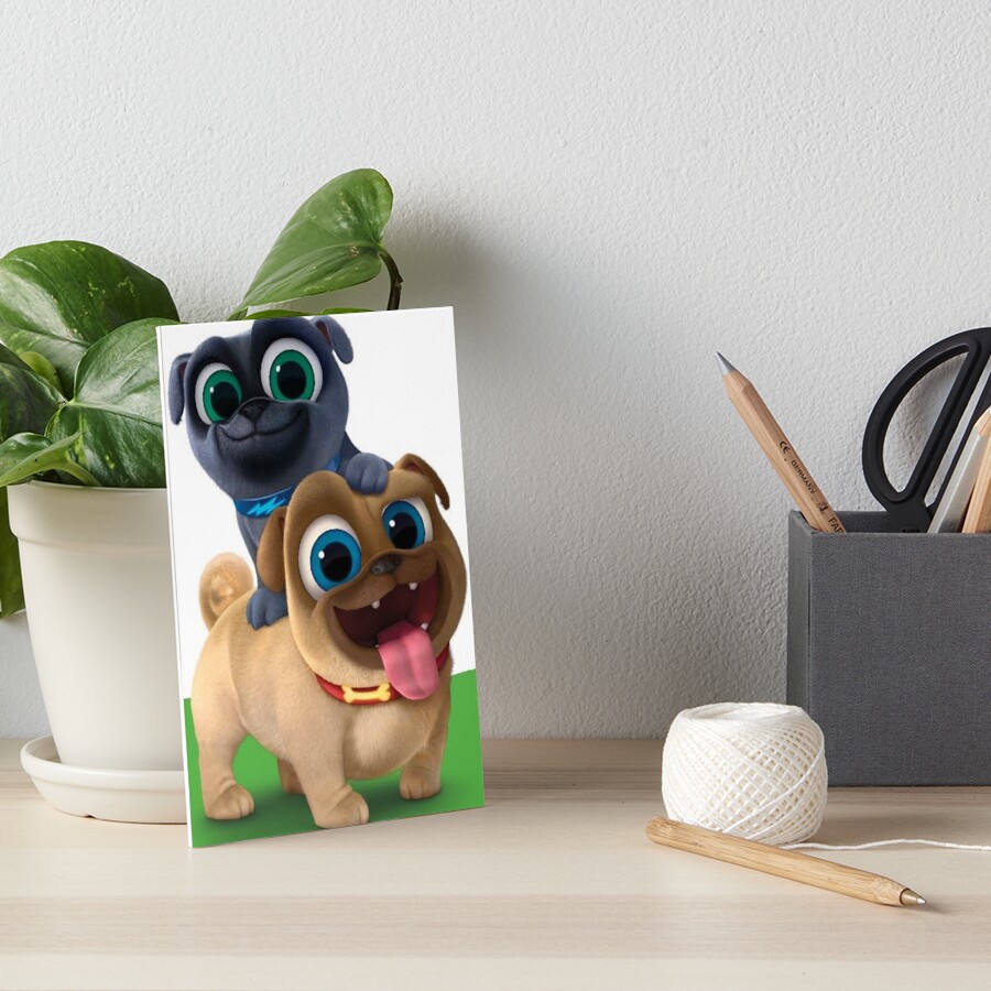 "Bingo and Rolly" Art Board Print by Windmach | Redbubble