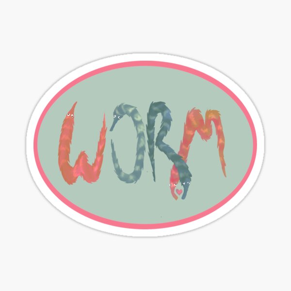 "WORM Sticker" Sticker by claireelisabeth | Redbubble
