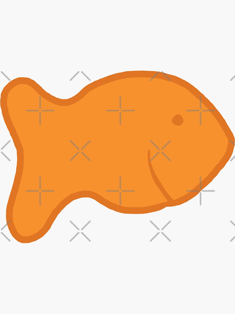 "goldfish snack" Sticker for Sale by xojulia | Redbubble