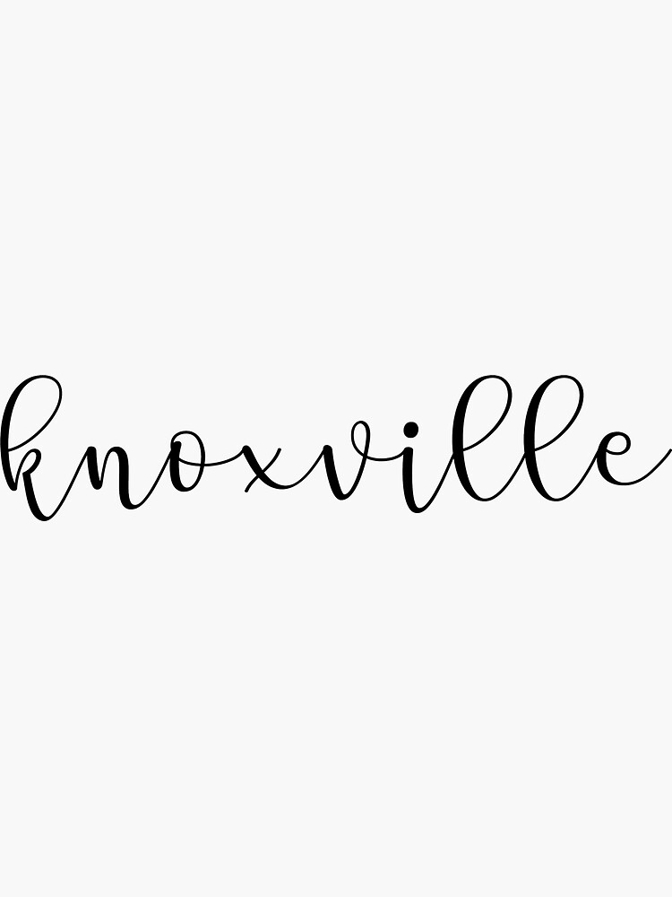 "Knoxville sticker" Sticker by handfuldesigns | Redbubble