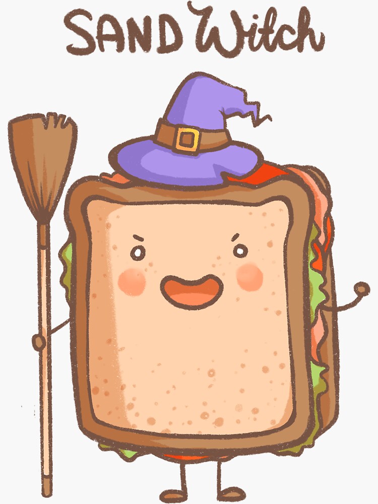 "Sand-Witch" Sticker for Sale by mschibious | Redbubble