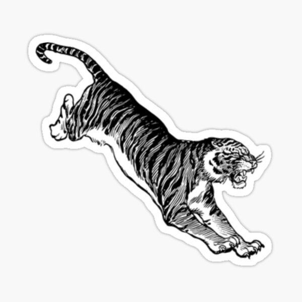 "black Tiger" Sticker for Sale by badermohamad | Redbubble