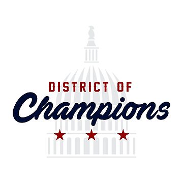 "District of Champions" Sticker for Sale by dingdesigns | Redbubble