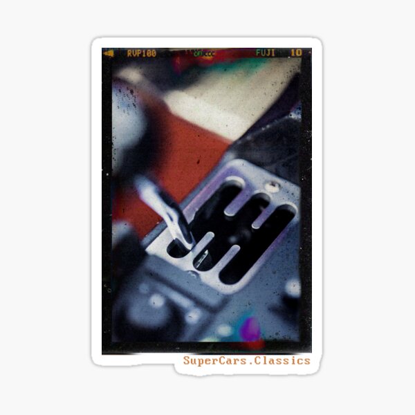 "v12 supercar classic manual" Sticker for Sale by italens | Redbubble