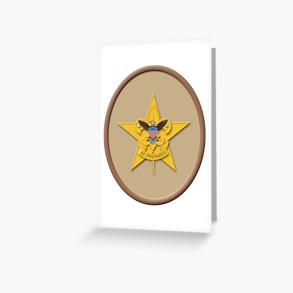"Boy Scouts: Star Rank Badge" Greeting Card for Sale by SteggyEggy ...