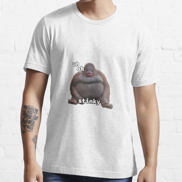 "uh oh stinky poopy monkey meme" T-shirt for Sale by cyberstyle ...