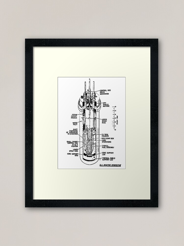 "SL-1 Nuclear Reactor Core" Framed Art Print for Sale by EvilReindeer ...