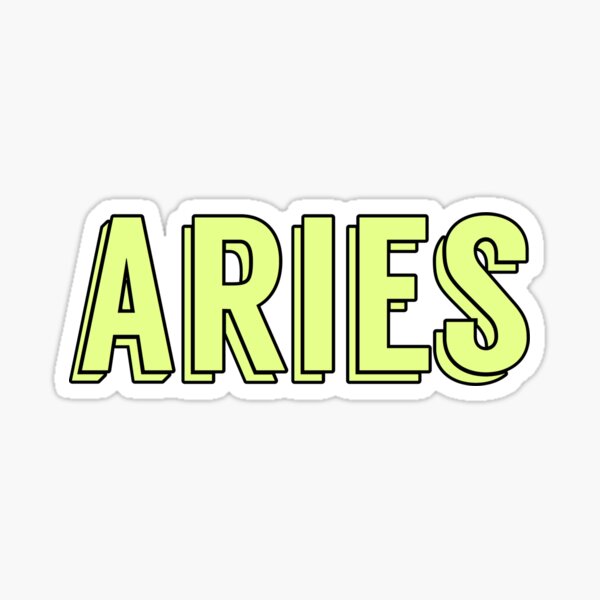 "Aries Zodiac Sign" Sticker by earlyaries | Redbubble