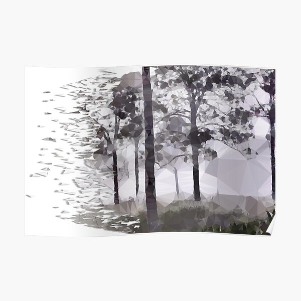 "Shattered Forest" Poster for Sale by MelKowasic | Redbubble