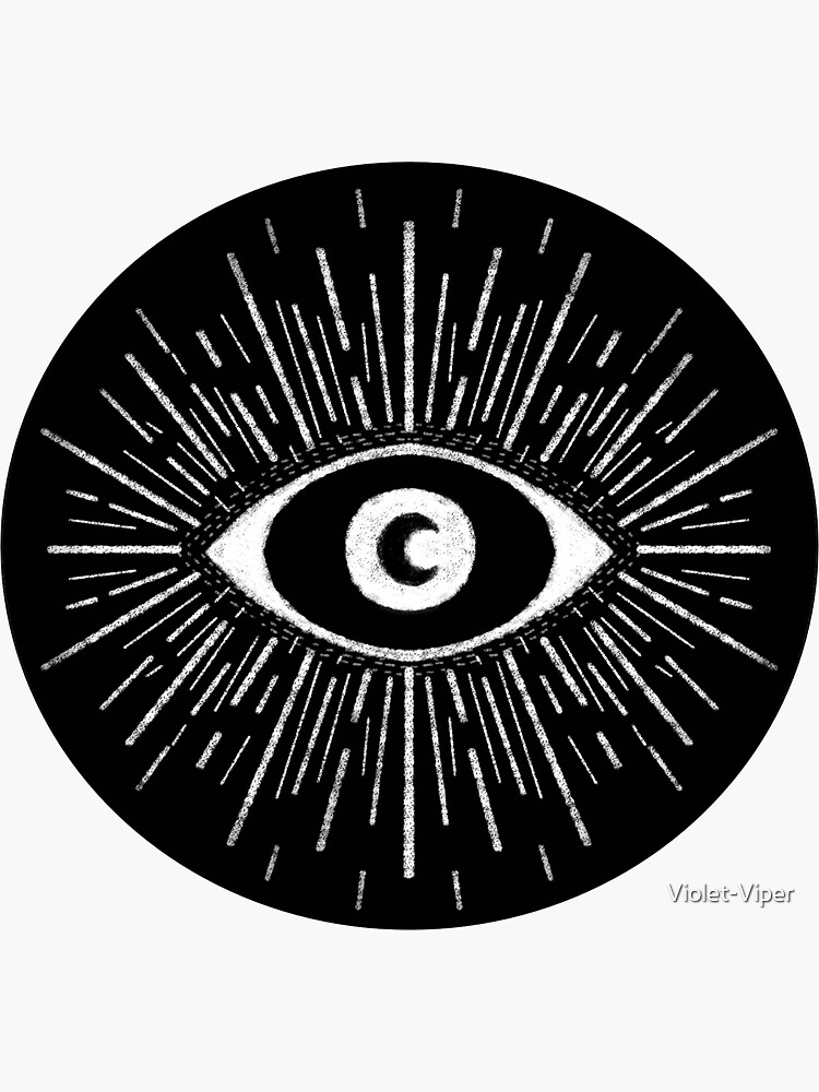 "Third Eye" Sticker by Violet-Viper | Redbubble