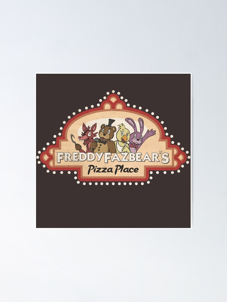 "Five Nights at Freddy's - FNAF - Freddy Fazbear's Logo" Poster for ...