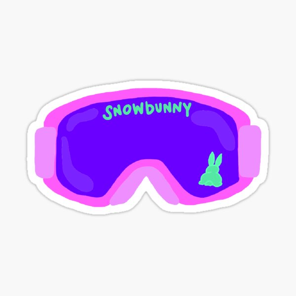 "Snowbunny " Sticker by laurendyoung10 | Redbubble