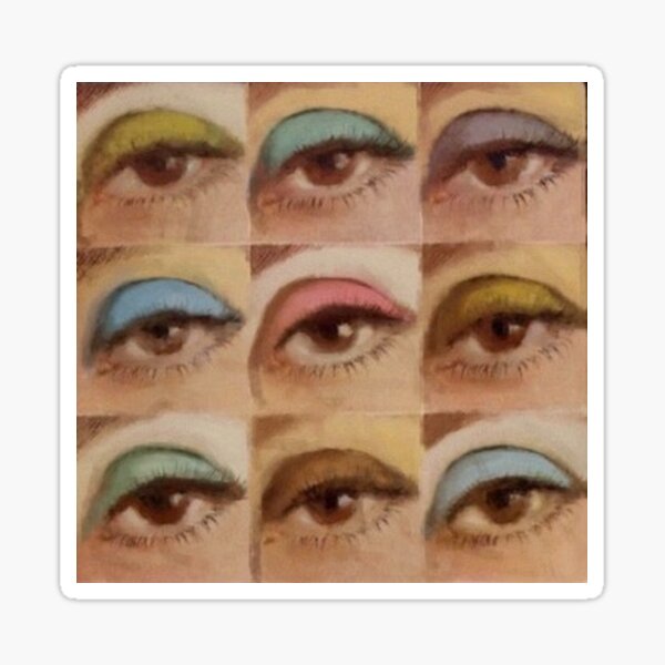 "Retro Eyes " Sticker by becidgls | Redbubble