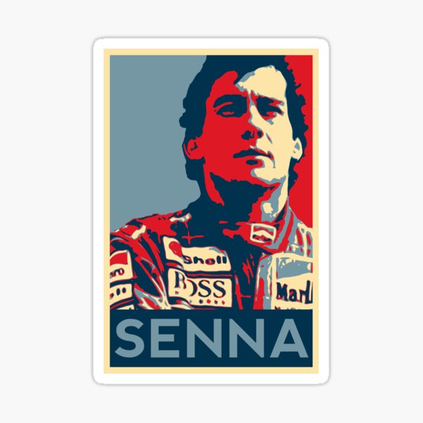 Ayrton Senna Stickers | Redbubble