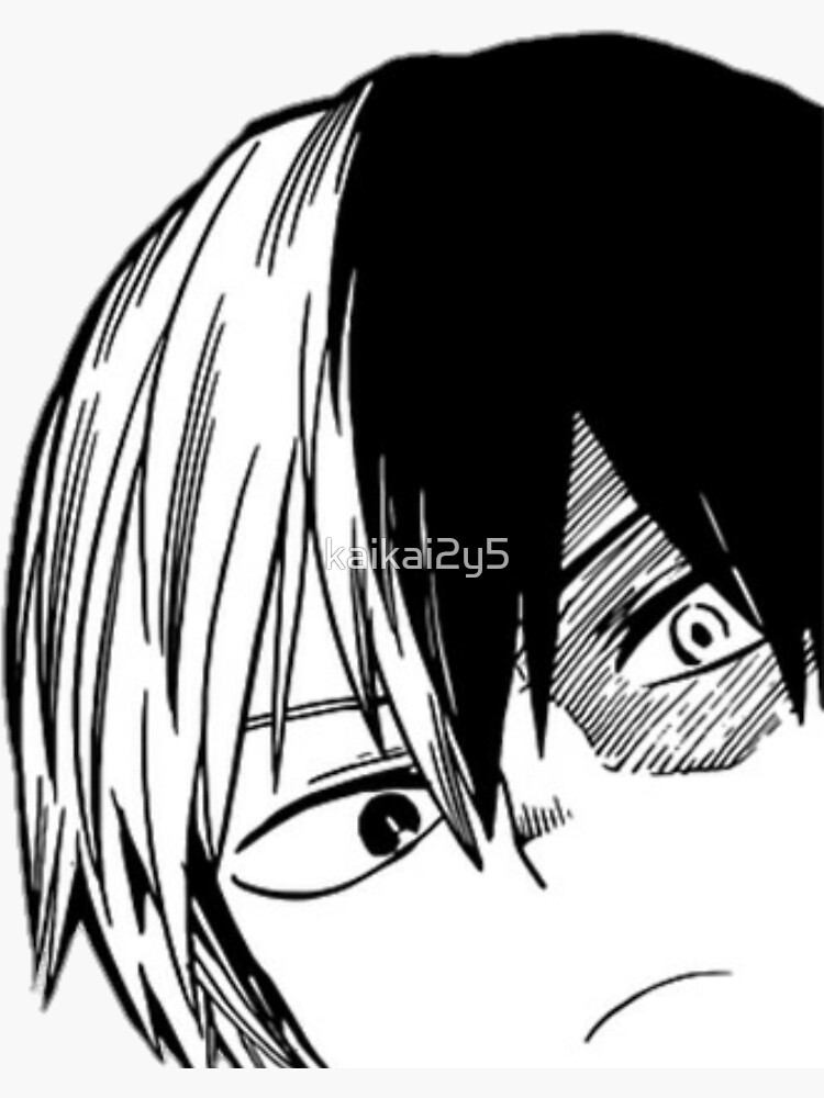 Pegatina «Shoto Todoroki Head - Boku No Hero Academia (manga)» de ...