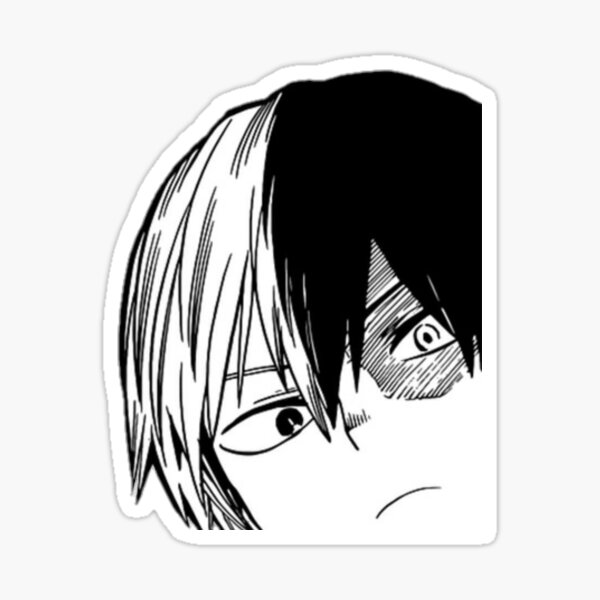 Pegatina «Shoto Todoroki Head - Boku No Hero Academia (manga)» de ...