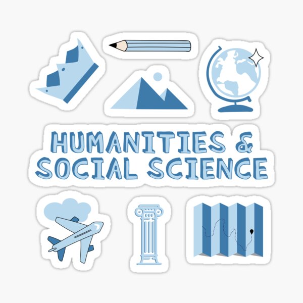 "Light Blue Humanities and Social Science Subject Pack" Sticker by The ...